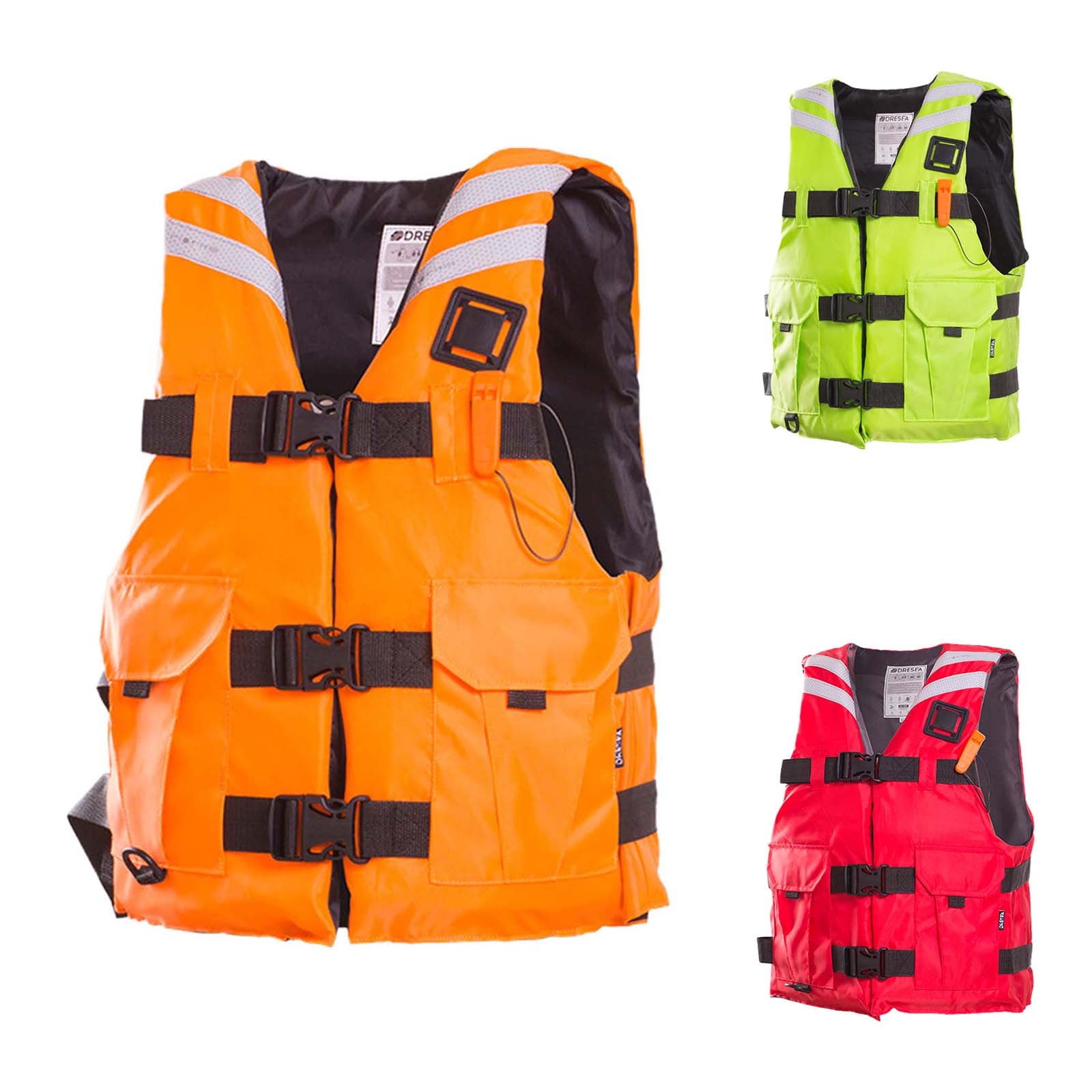 Adult Life Vests Women Adjustable High Buoyancy Jacket Fishing Outdoor ...