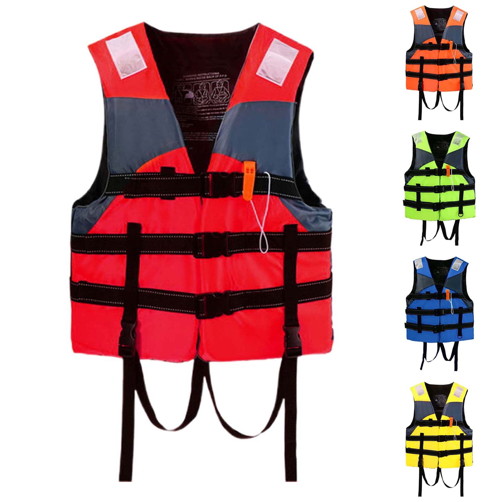 Adult Life Vests Women Adjustable Jacket Fishing Outdoor Water Surfing ...