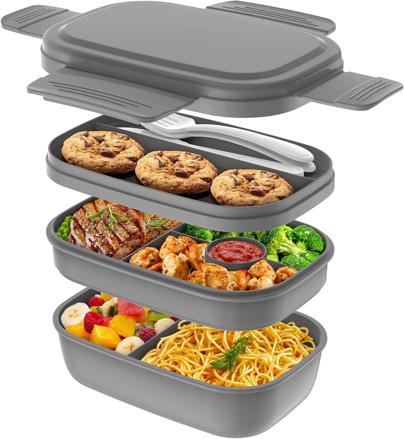 Ahot Adult Lunch Box Bento Lunch Containers for Adults, Modern ...