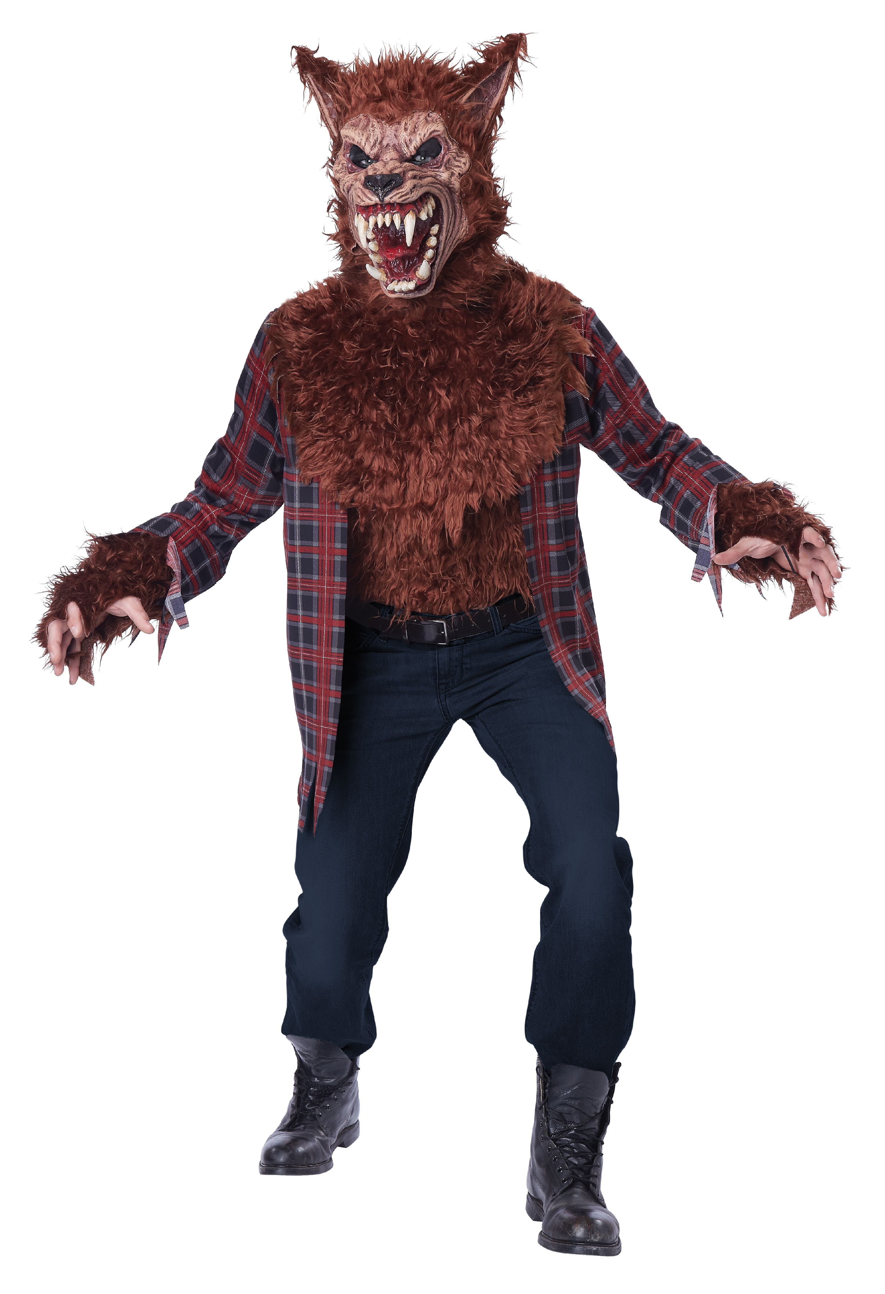 Adult Male Brown Werewolf Blood Moon Costume by California Costumes ...
