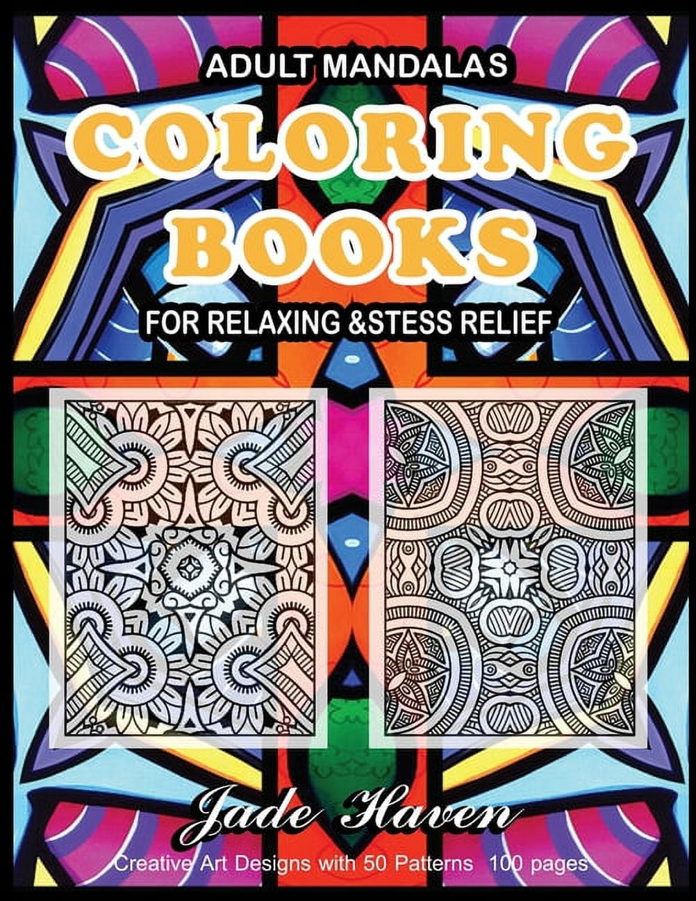 Adult Mandalas Coloring Books for Relaxing & Stress Relief: Colouring ...
