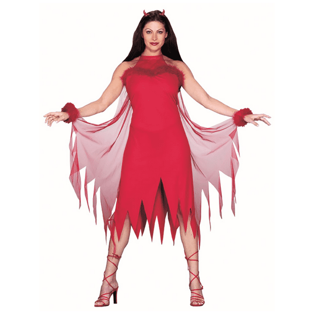 Adult Marabou Devil Costume - Walmart.com