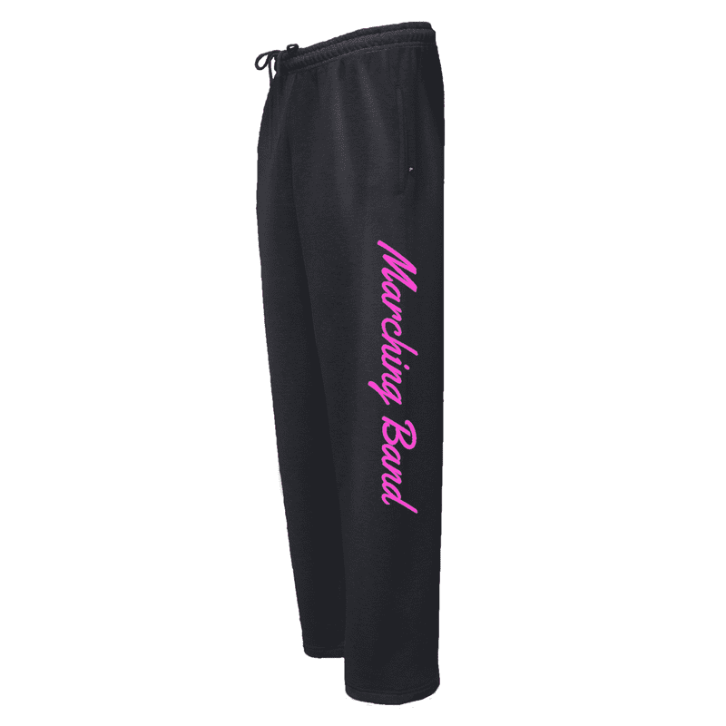 Adult Marching Band Black Sweatpants (Neon Pink, Adult Small) - Walmart.com