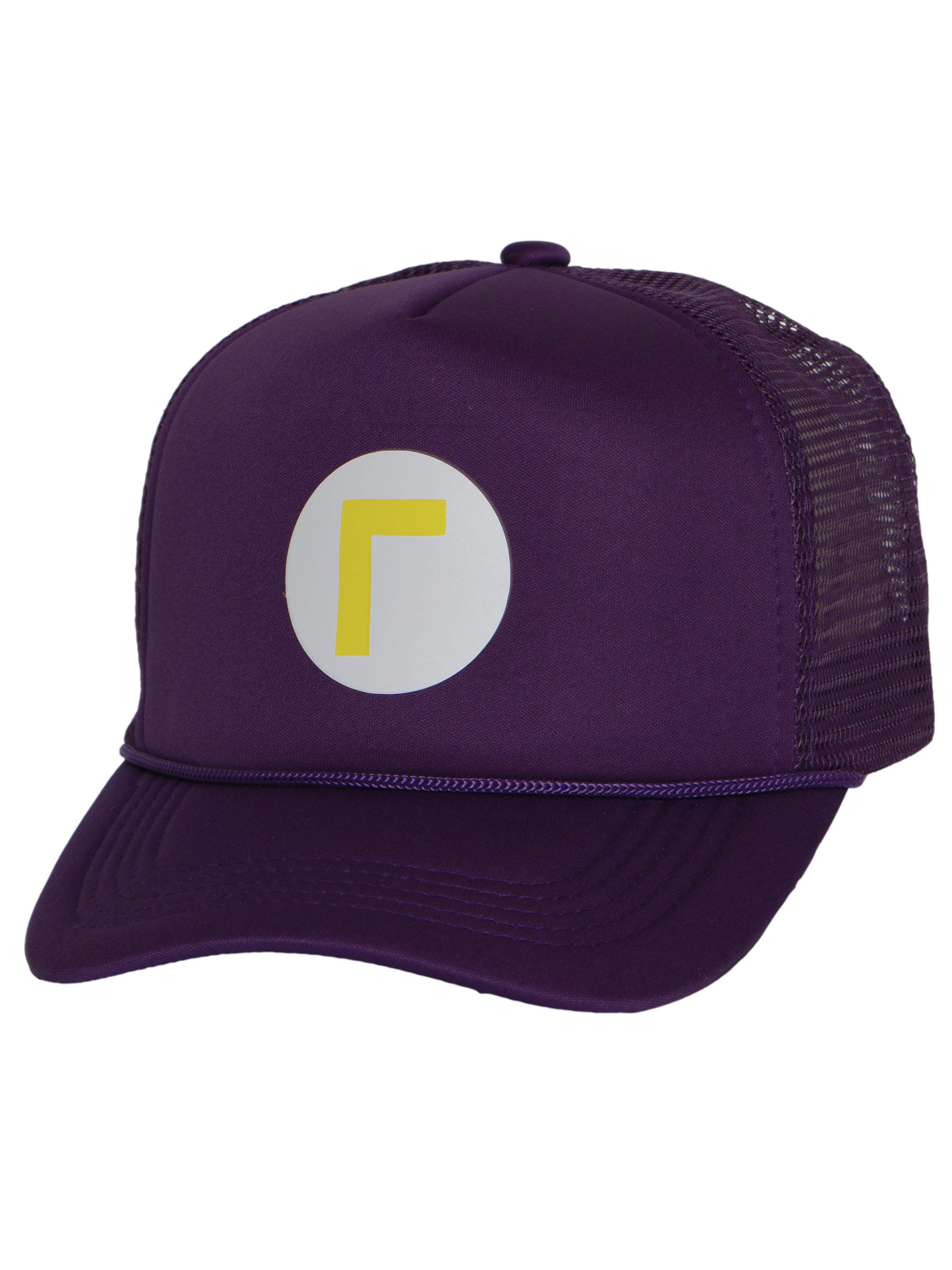 Adult Mario Hat Trucker Cosplay Costume Plummer Bros Cap, Purple L ...