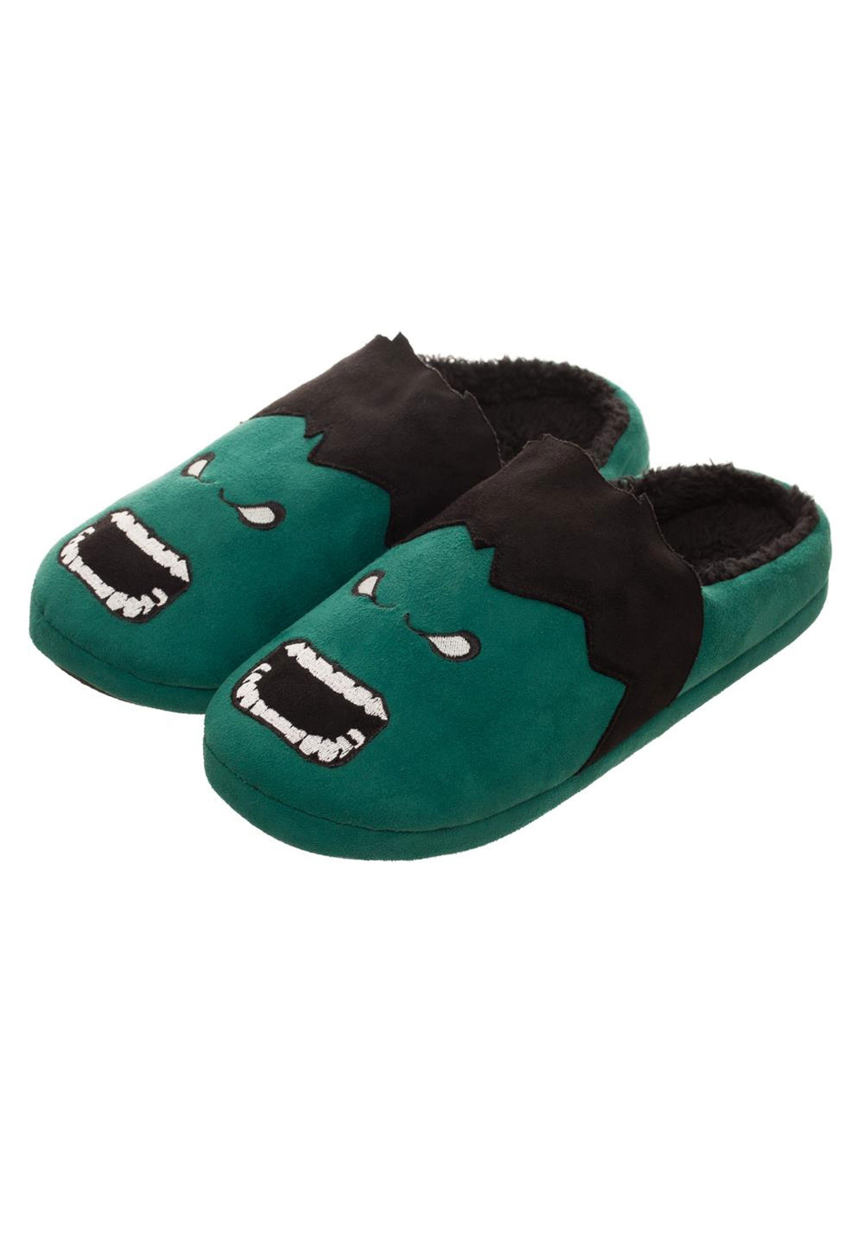 Adult Marvel Hulk 3D Scuff Slippers - Walmart.com