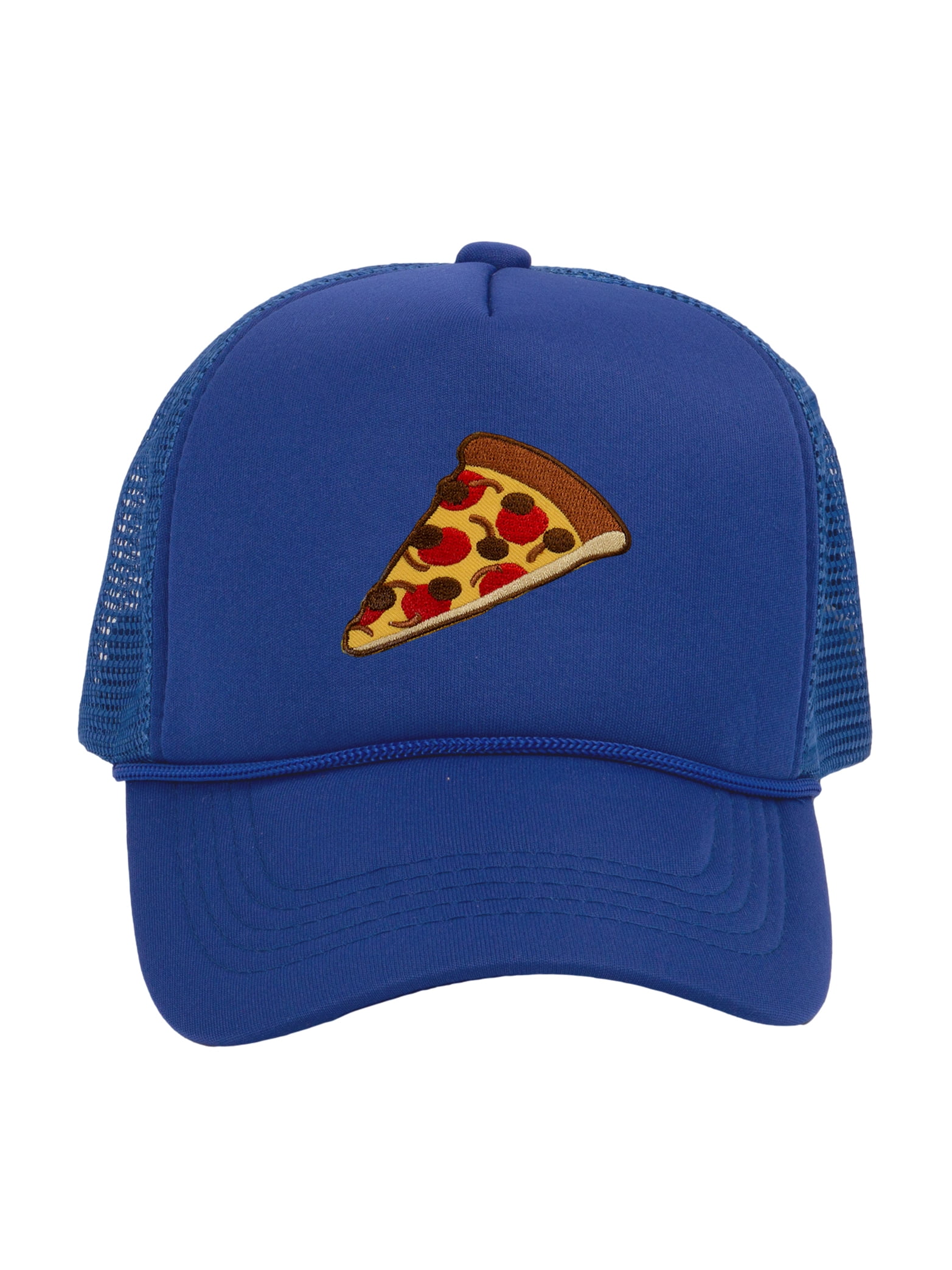 Adult Men's Pepperoni Pizza Slice Rope Foam Trucker Hat, Royal ...