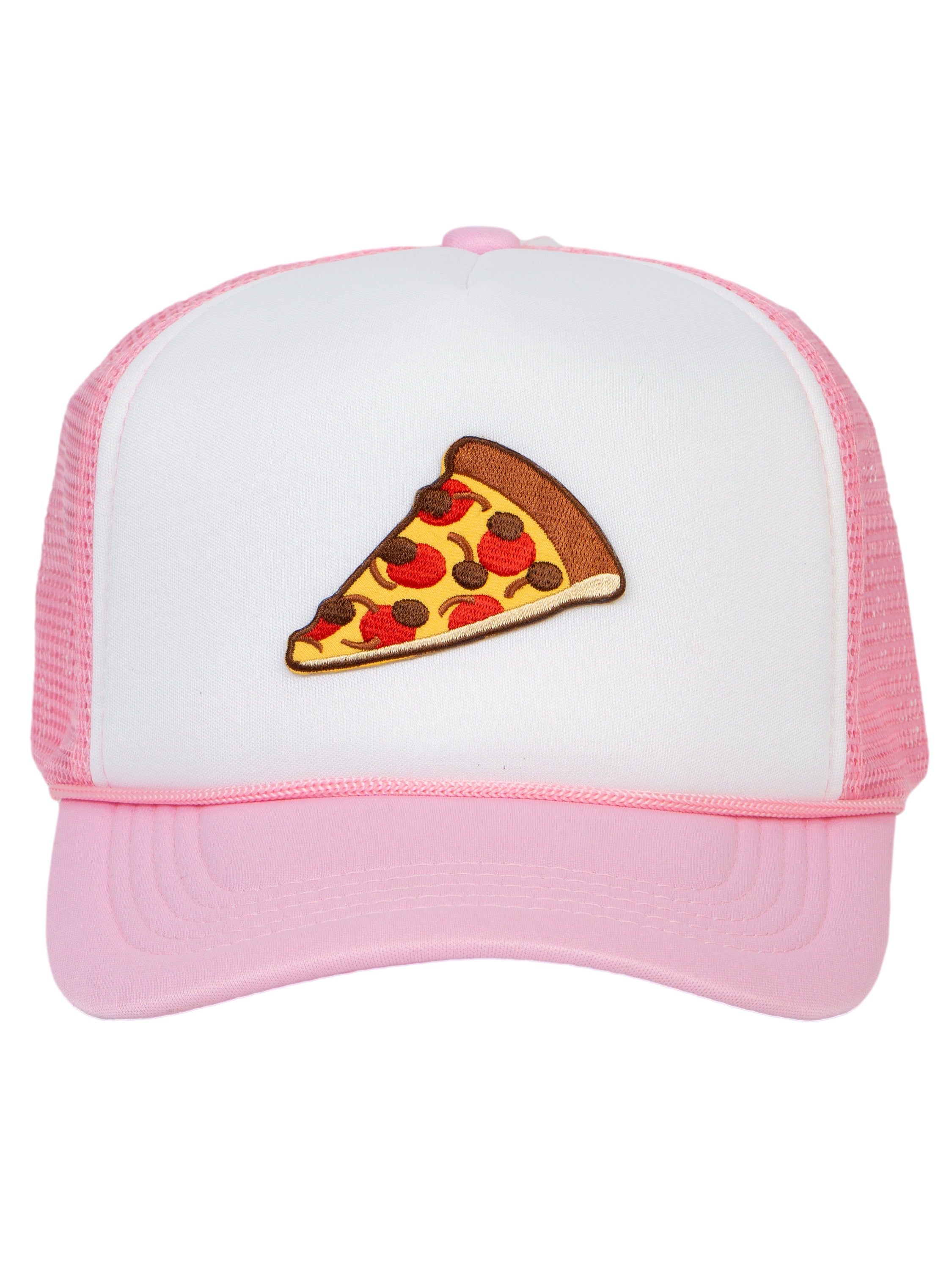 Adult Men's Pepperoni Pizza Slice Rope Foam Trucker Hat, White/Light ...