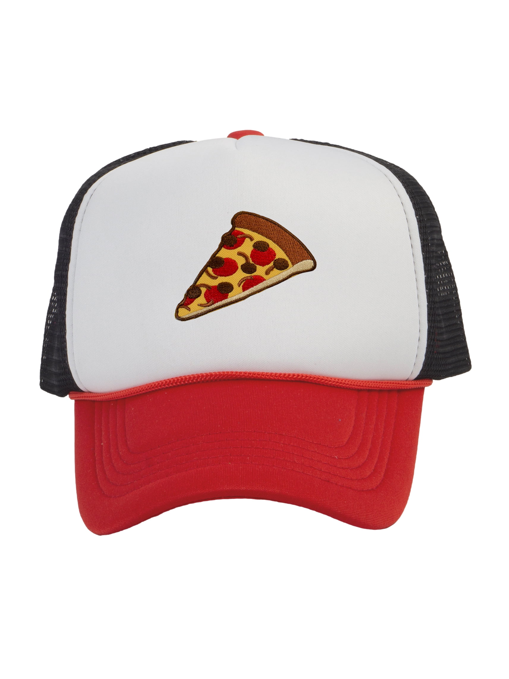 Adult Men's Pepperoni Pizza Slice Rope Foam Trucker Hat, White/Red ...