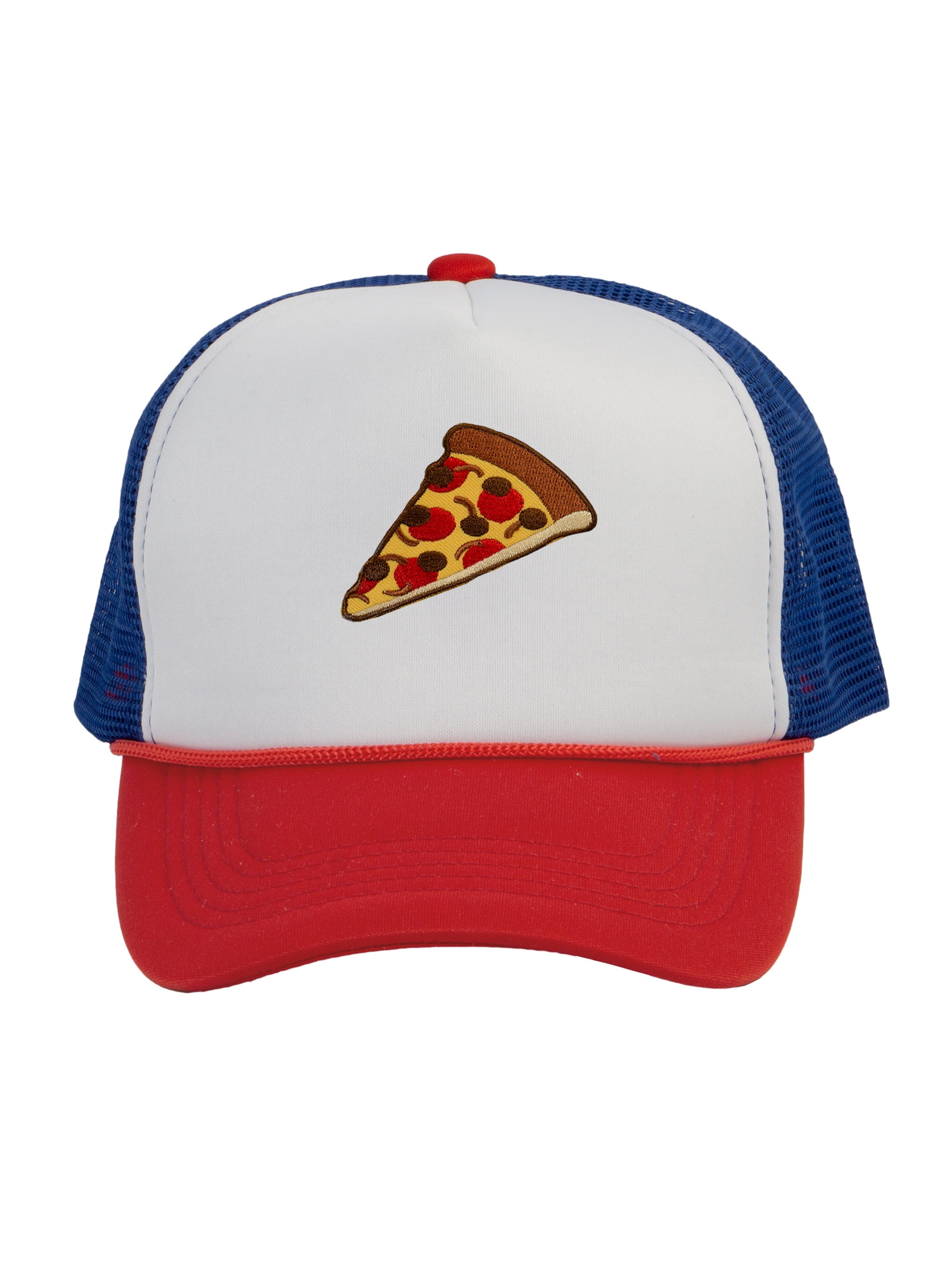 Adult Men's Pepperoni Pizza Slice Rope Foam Trucker Hat, White/Red ...