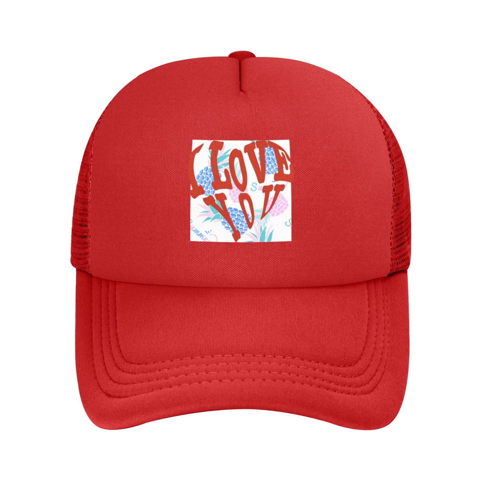 Adult Mesh Baseball Capi Love You Heart Outline Icon - Walmart.com