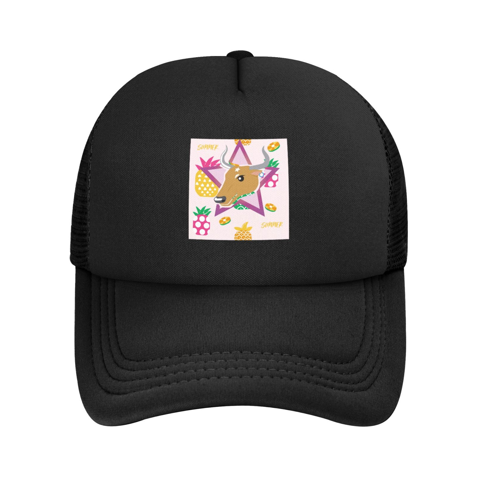 Adult Mesh Baseball Capzodiac Icon Taurus Astrology Symbol Of The Bull ...