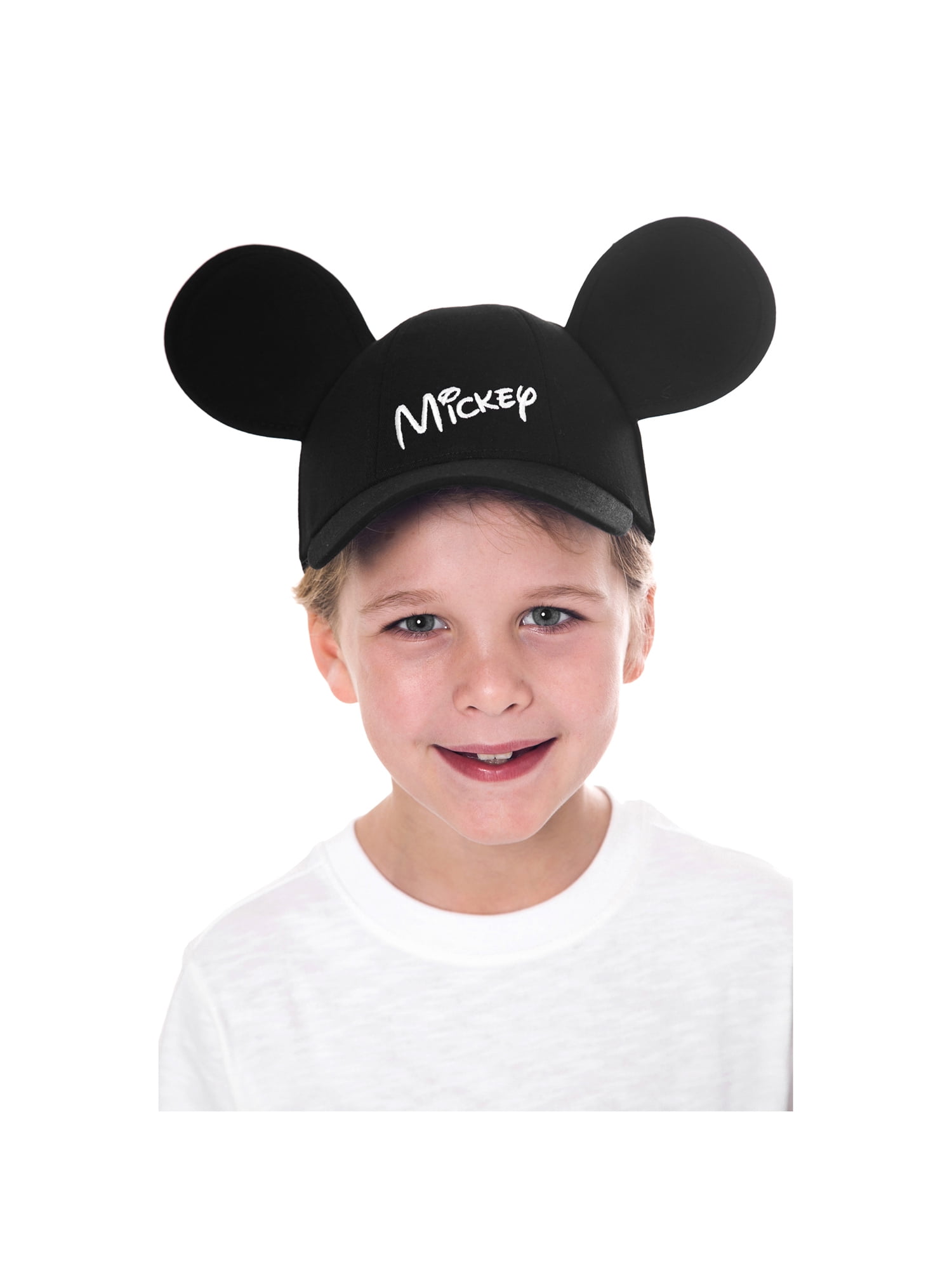 Disney Adult Mickey Mouse Hat - Black Baseball Cap with Ears for ...