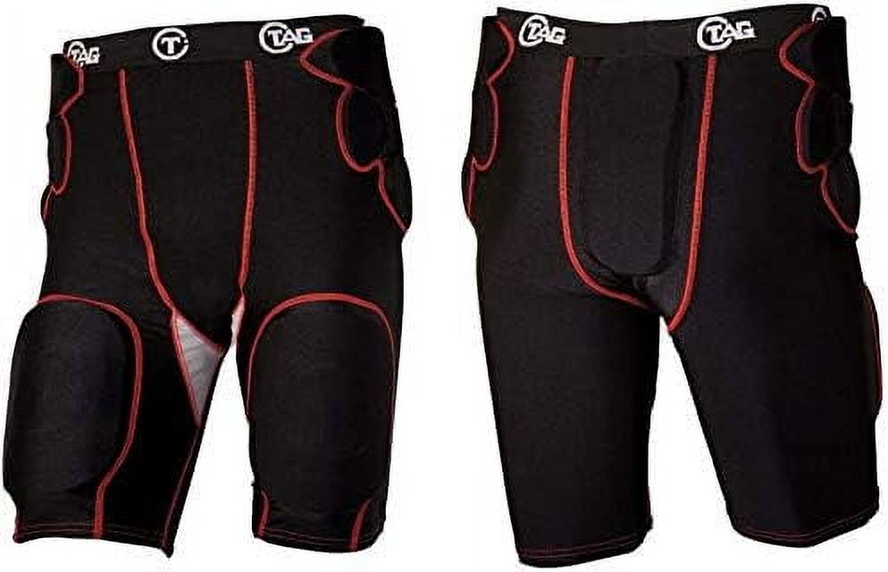 Adult Mid-Rise 5-Pad Integrated Girdle - Moisture-Wicking Compression ...