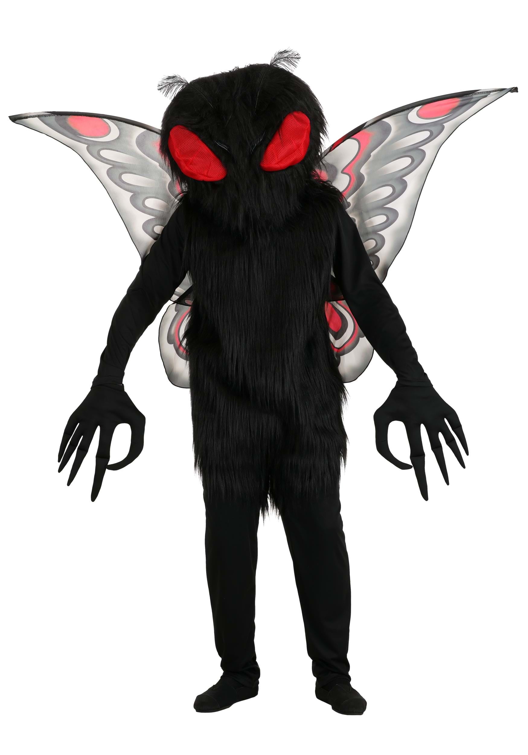 Halloween Horror Story: Adult Mothman Costume with Faux Fur and ...