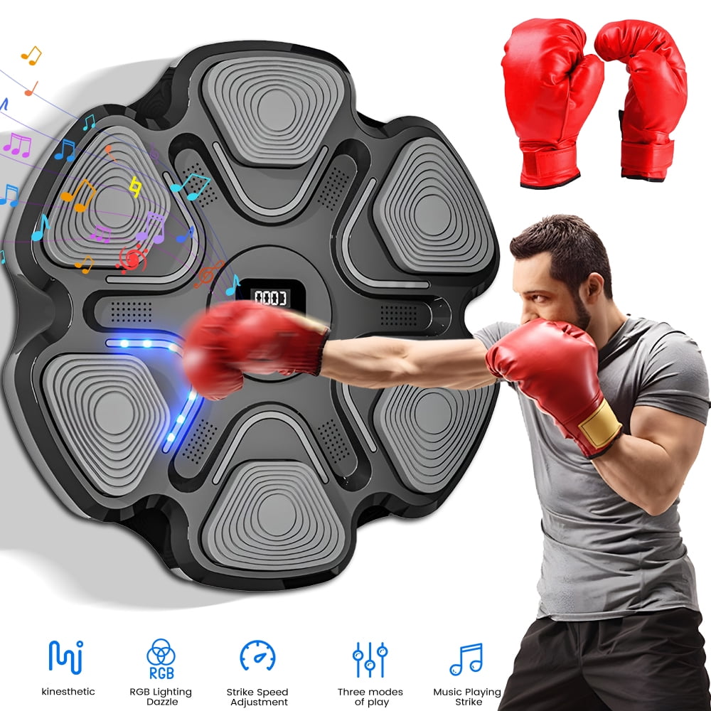Adult Music Boxing Machine with Gloves Wall-mounted Music Boxing ...