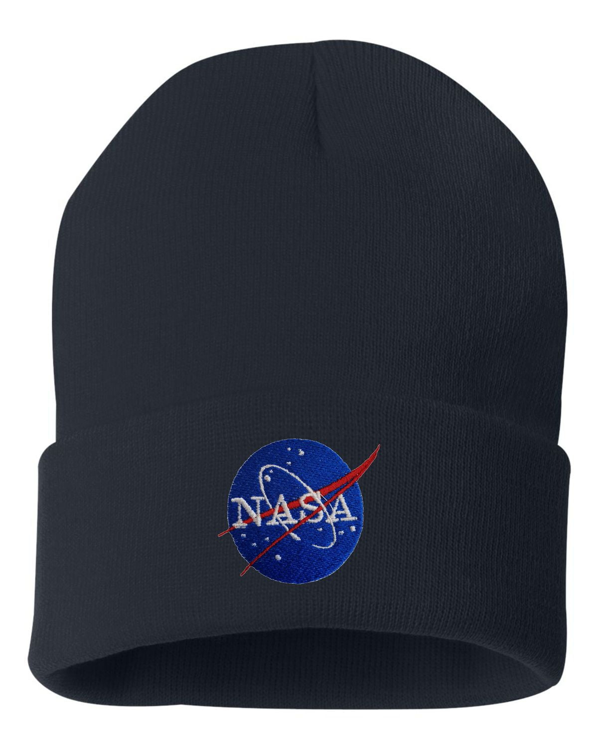 Adult NASA Insignia Logo Embroidered Cuffed Knit Beanie Cap - Walmart.com