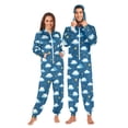 Adult Onesie Blue Background Adult Onesie Clouds Star Zipper One-Piece ...
