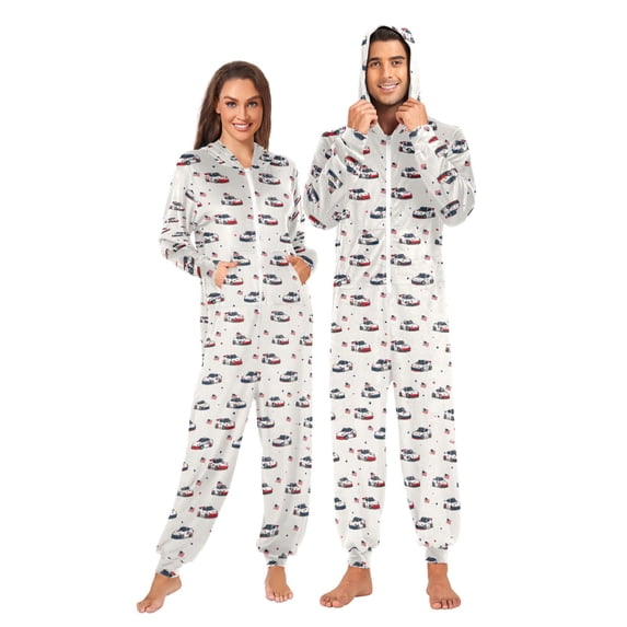 Adult Onesie Blue Background Adult Onesie Falg Racing Car Zipper One ...