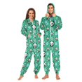 Adult Onesie Blue Background Adult Onesie Panda Flower Zipper One-Piece ...