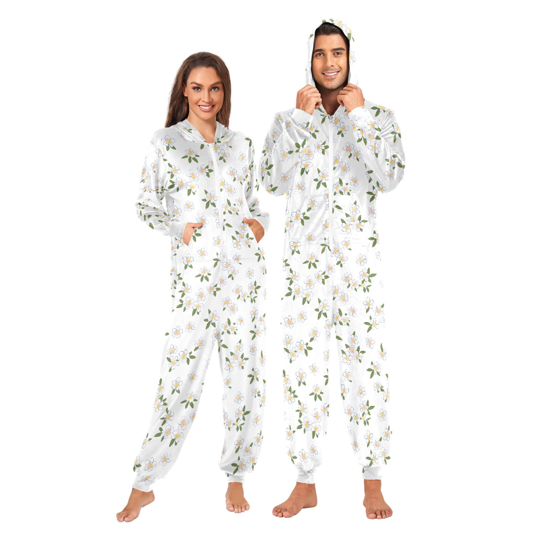Adult Onesie Blue Background Adult Onesie Yellow Flower Zipper One ...