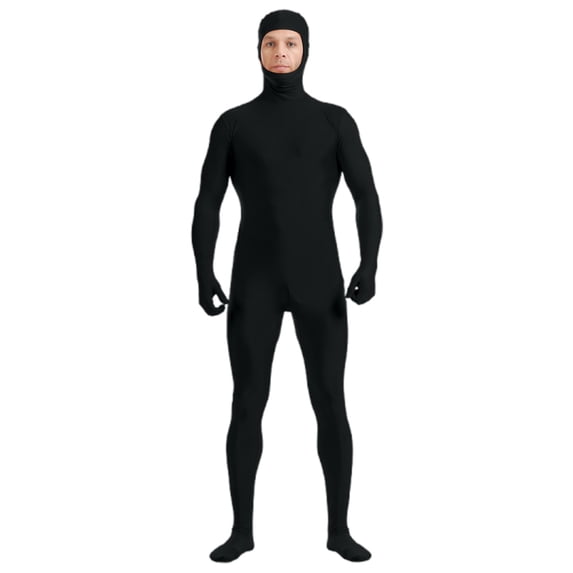 Adult Open Face Full Body Zentai Bodysuit, Long Sleeve Hand Foot ...
