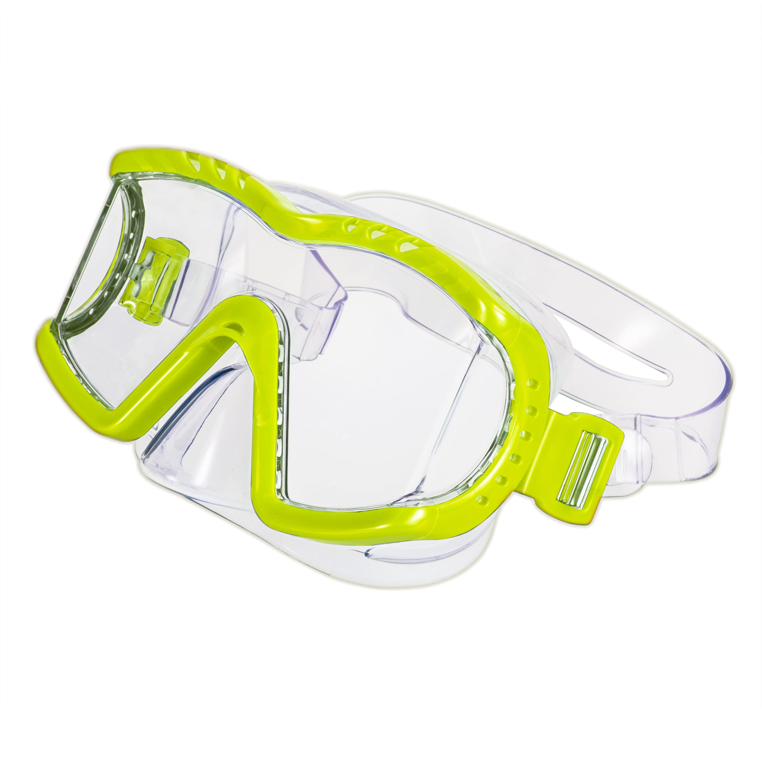 Dolfino Adult Tri-view Swim Mask Yellow - Panoramic, Comfortable ...