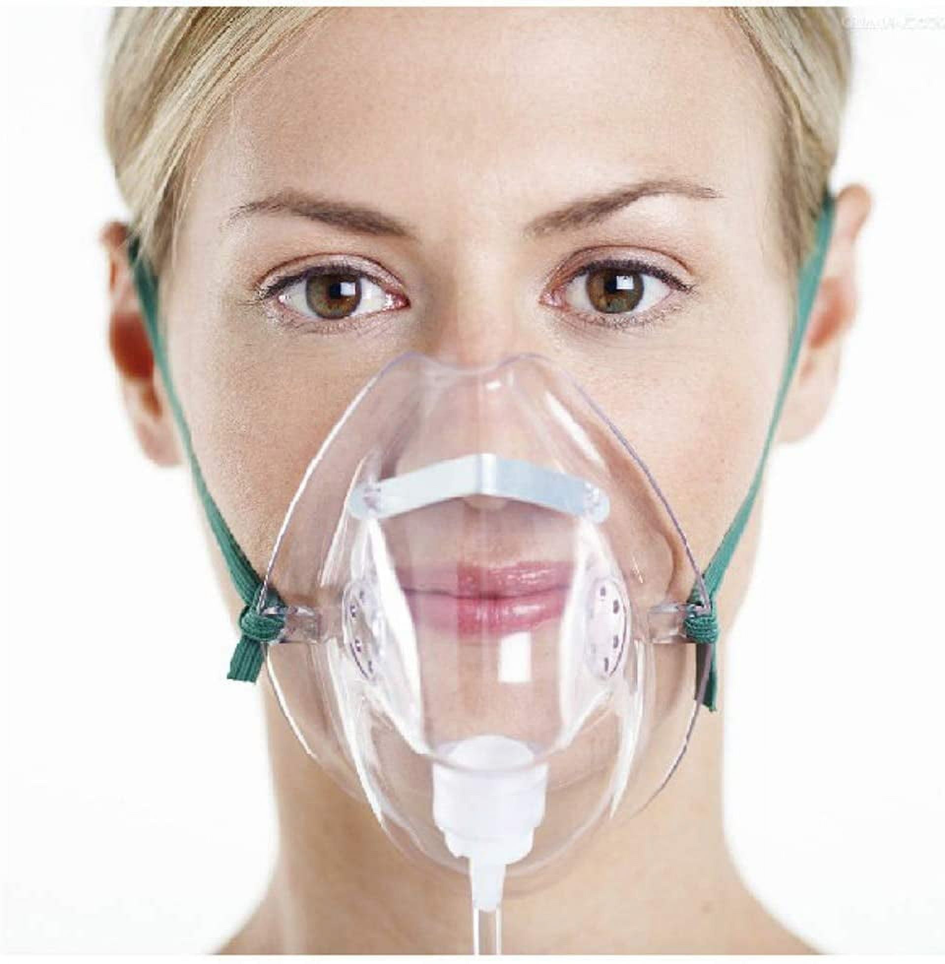 Adult Oxygen Mask with 6.6' Tubing - Soft - XL Size - 3 Pack - Walmart.com