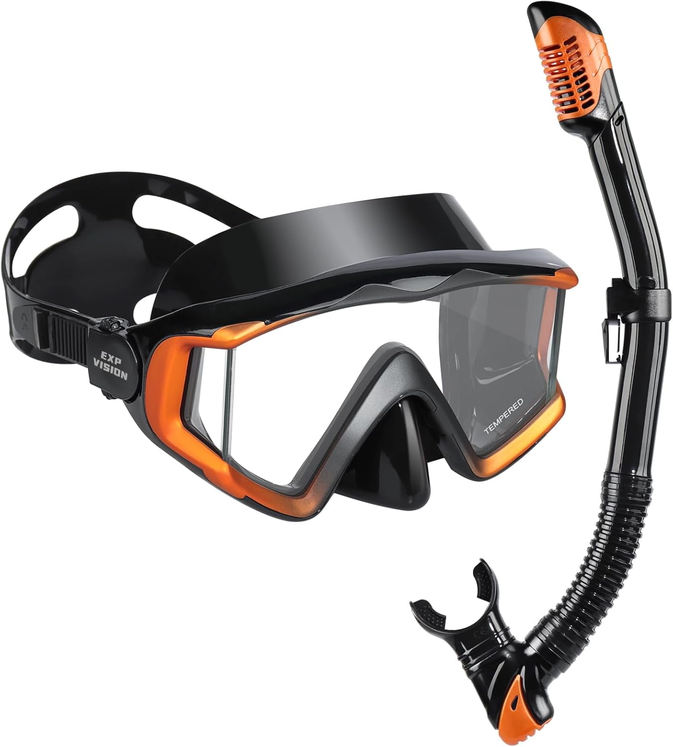 Adult Pano 3 Scuba Diving Mask, Tempered Glass Snorkel Mask Anti-Fog ...