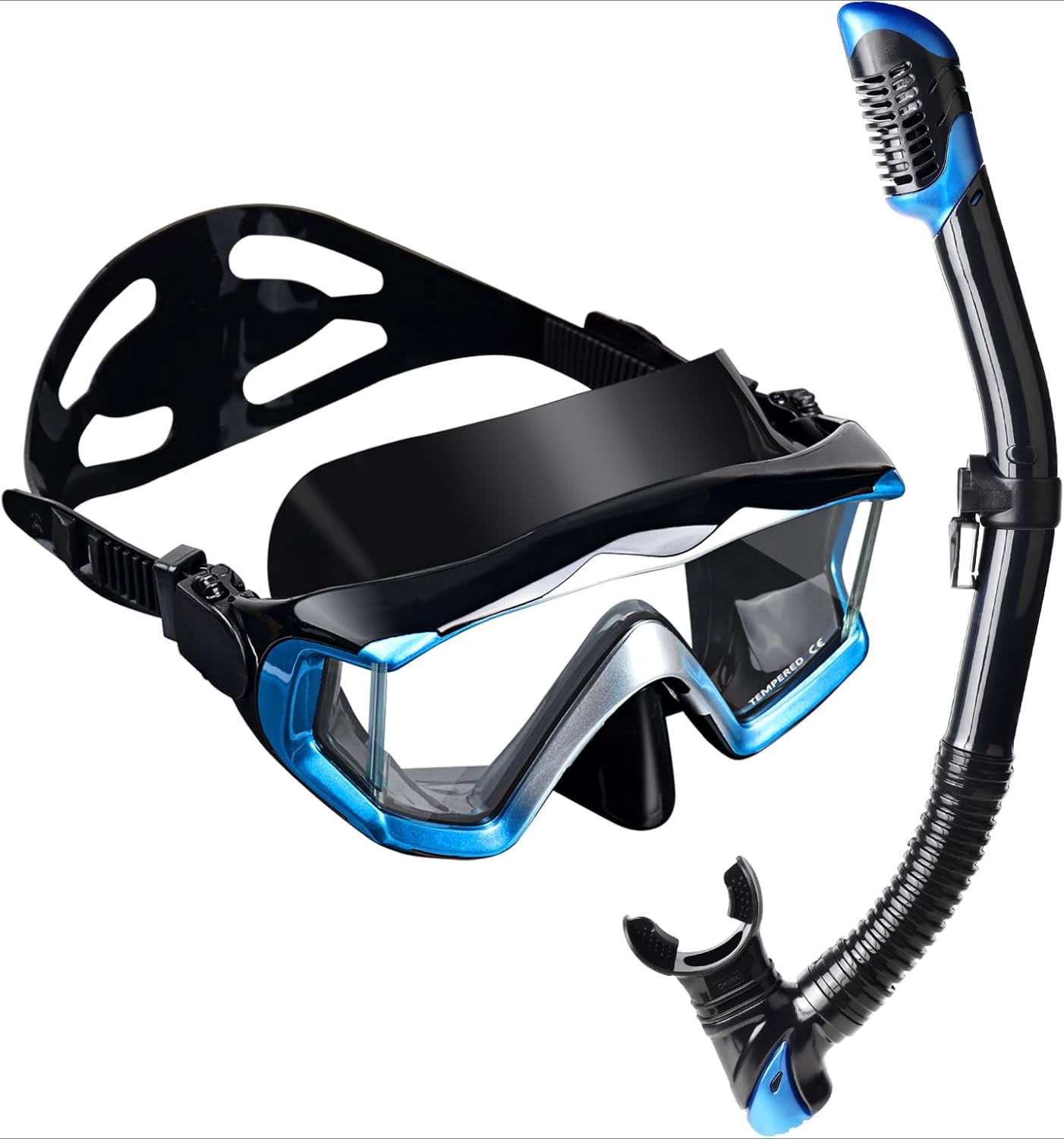 Adult Pano 3 Scuba Diving Mask, Tempered Glass Snorkel Mask Anti-Fog ...