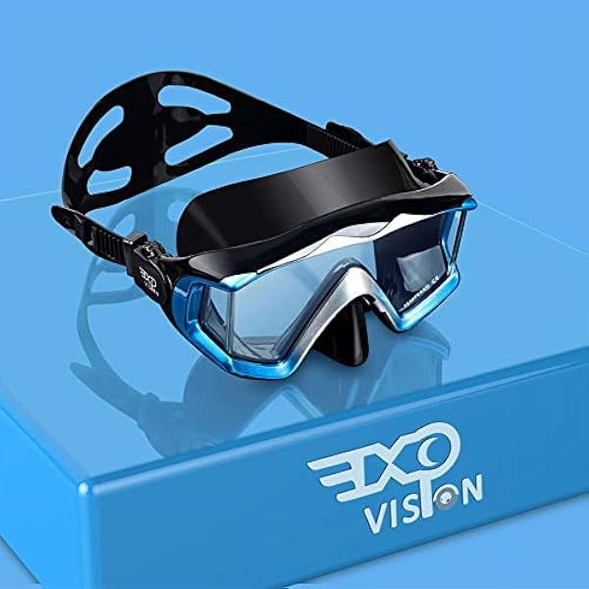 Adult Pano 3 Scuba Diving Mask, Tempered Glass Snorkel Mask Anti-Fog ...