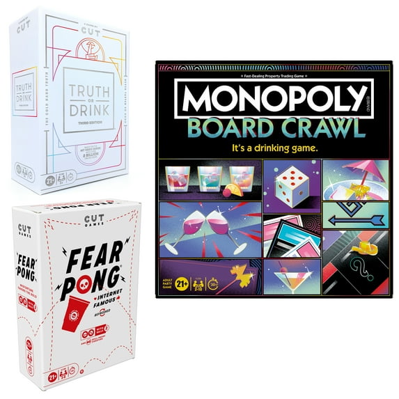 Adult Party Game Bundle: Truth or Drink, Monopoly Board Crawl & Fear ...