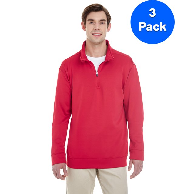 Adult Performance Tech 1/4 Zip Sweatshirt 3 Pack - Walmart.com
