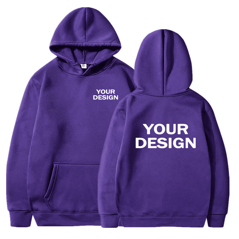 Adult Personalized Hoodies Loose Casual Wear Streetwear Create Your Own ...