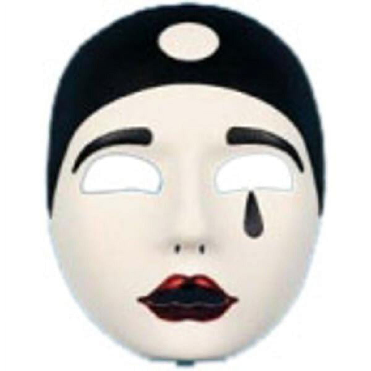 Adult Pierrot Mask - Walmart.com