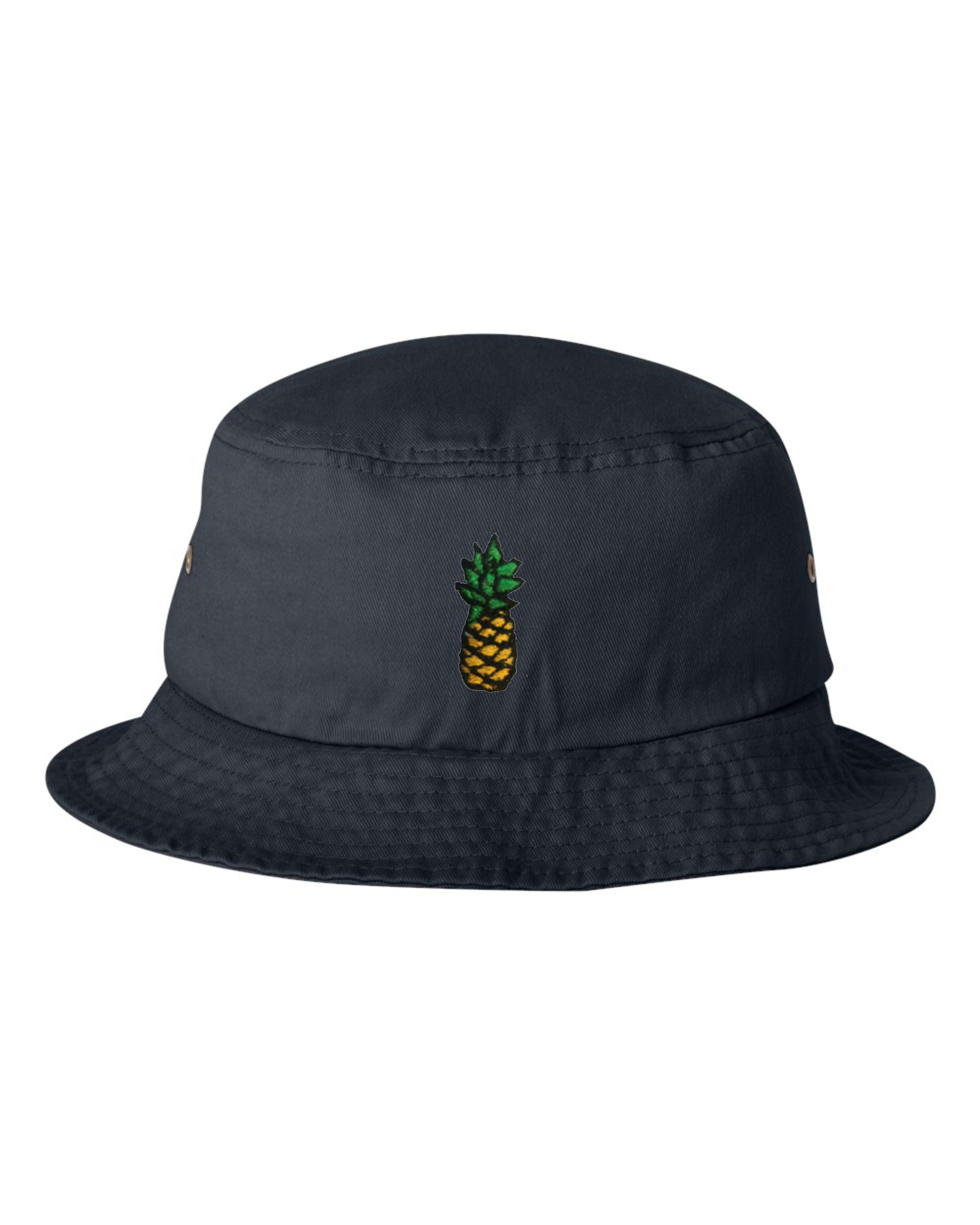 Adult Pineapple Embroidered Bucket Cap Dad Hat - Walmart.com