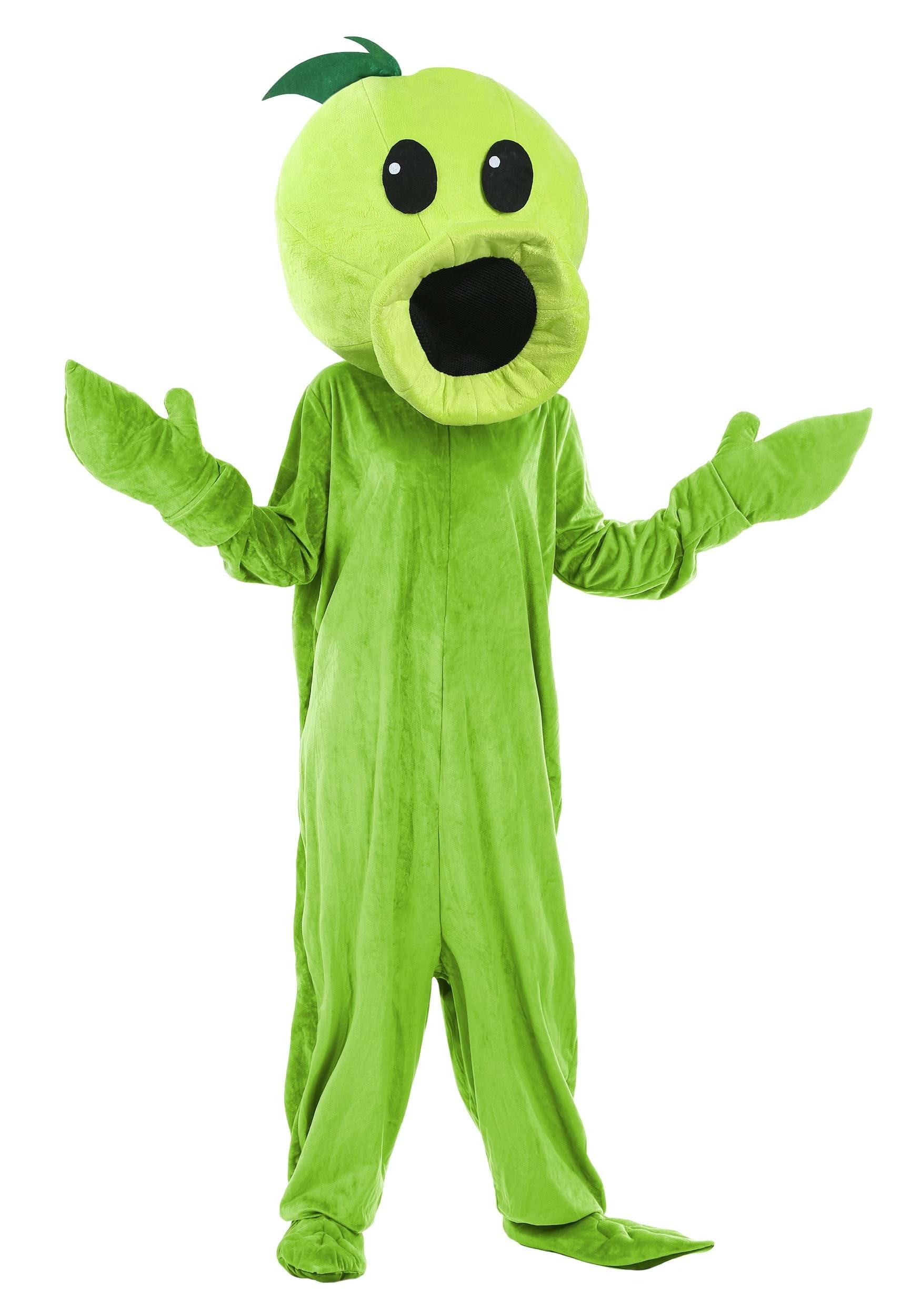 Adult Plants Vs Zombies Peashooter Costume - Walmart.com