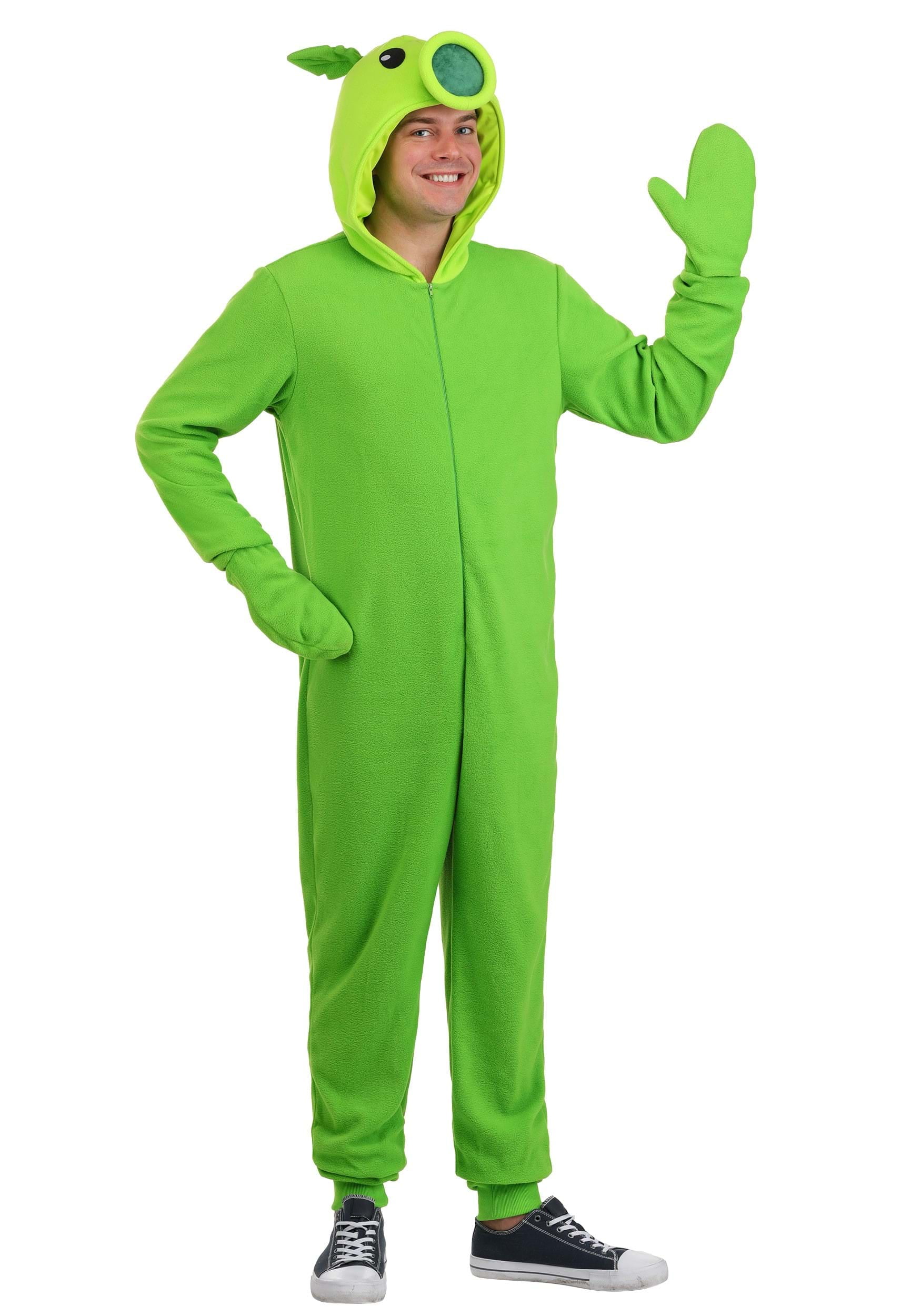 Adult Plants vs Zombies Peashooter Onesie Costume - Walmart.com