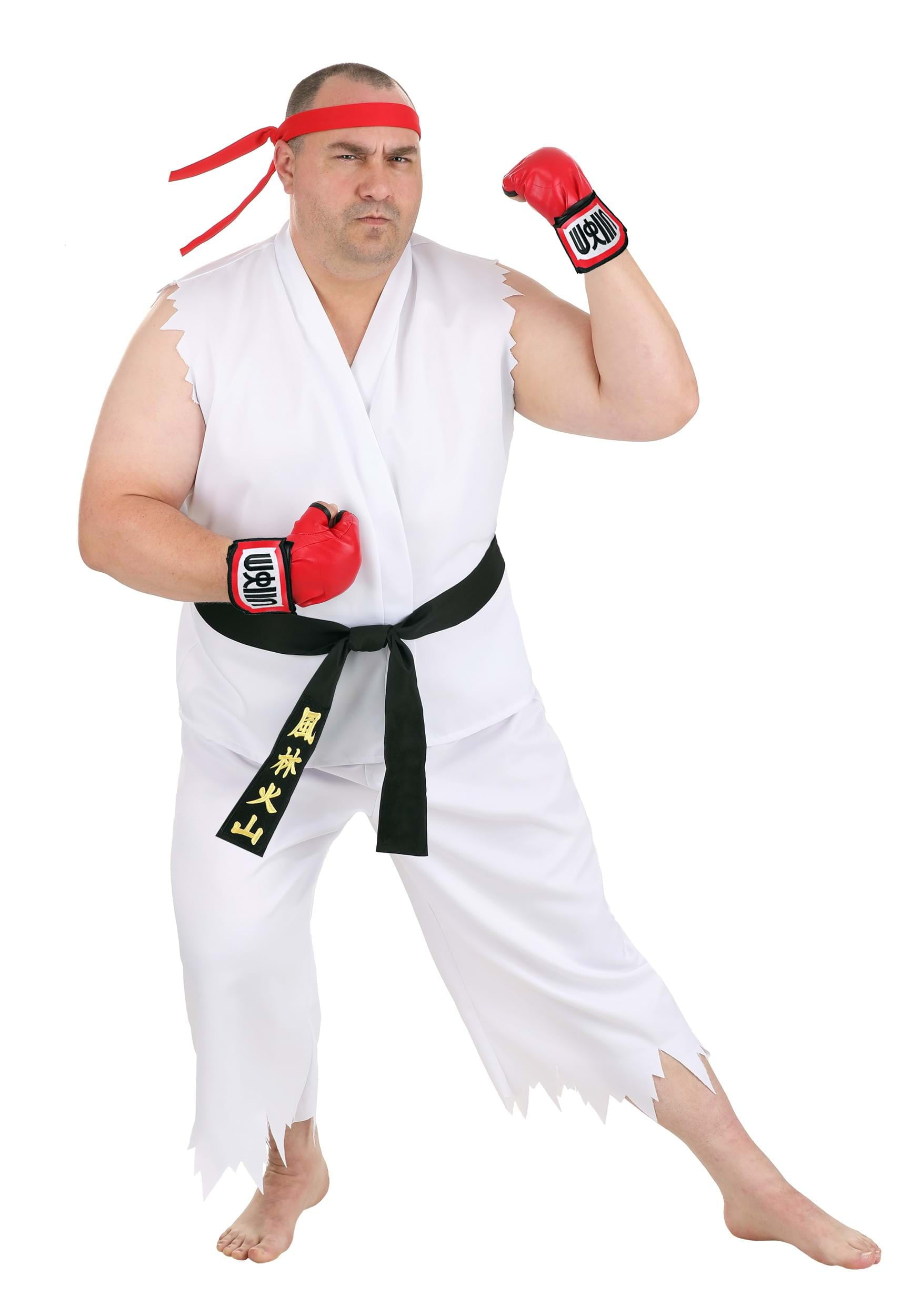 Adult Plus Size Street Fighter Ryu Costume - Walmart.com