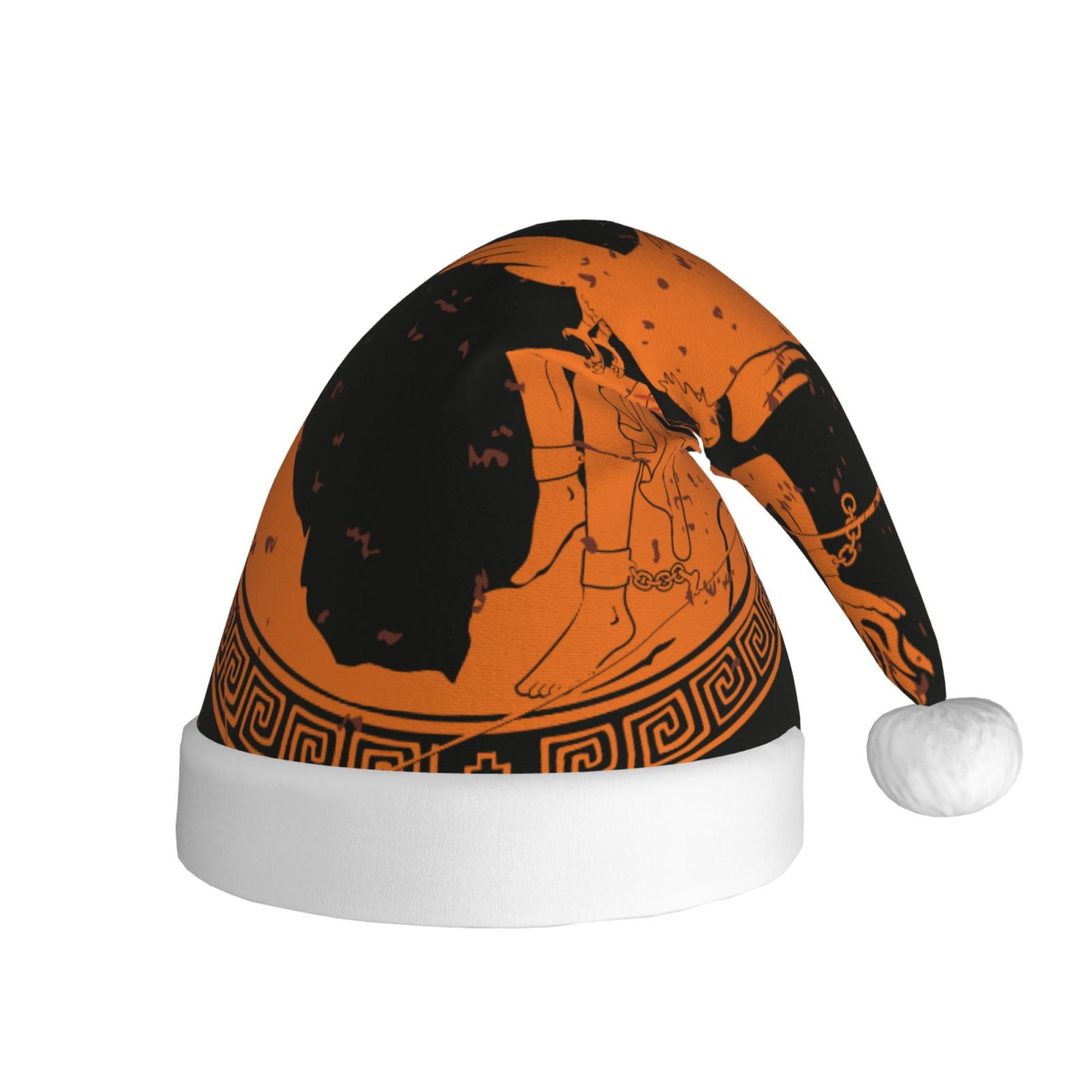 Adult Plush Santa Hat Ancient Greek God Prometheus With Fire Soft ...