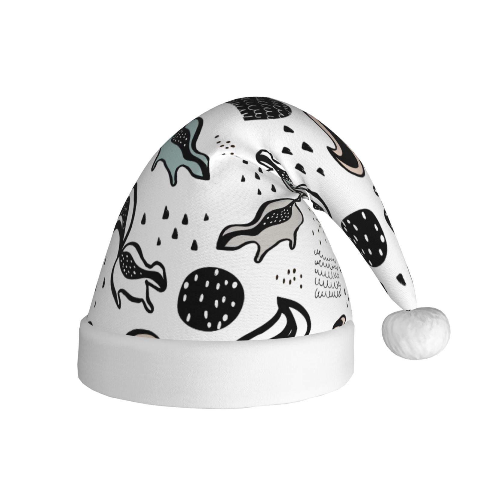 Adult Plush Santa Hat Cute Skunk Soft Fleece Christmas Holiday Costume ...