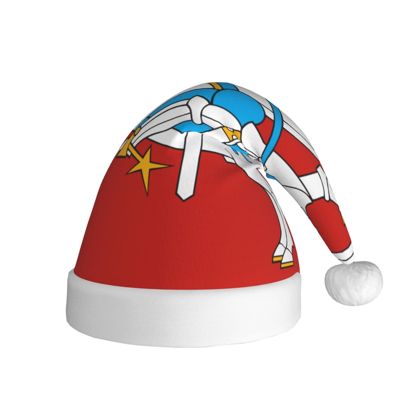 Adult Plush Santa Hat Flag Of Lithuania Soft Fleece Christmas Holiday ...