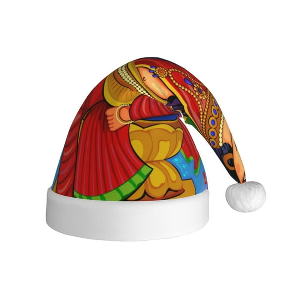 Adult Plush Santa Hat Goddess Lakshmi Soft Fleece Christmas Holiday ...