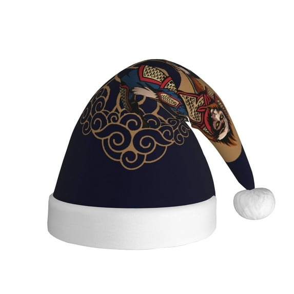 Adult Plush Santa Hat Monkey King Journey To The West Soft Fleece ...