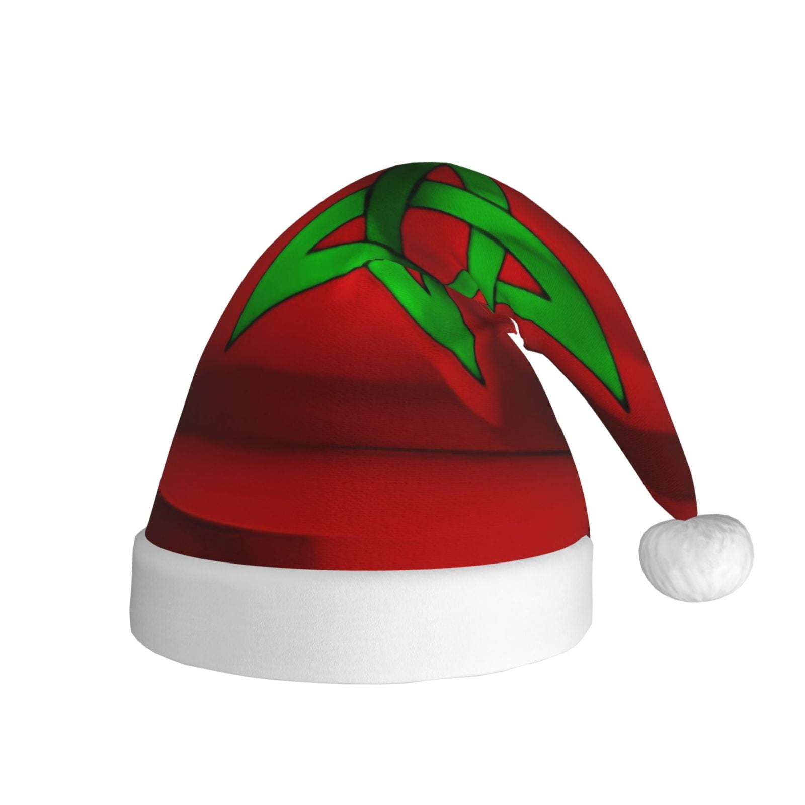 Adult Plush Santa Hat National Flag Of Morocco Soft Fleece Christmas ...