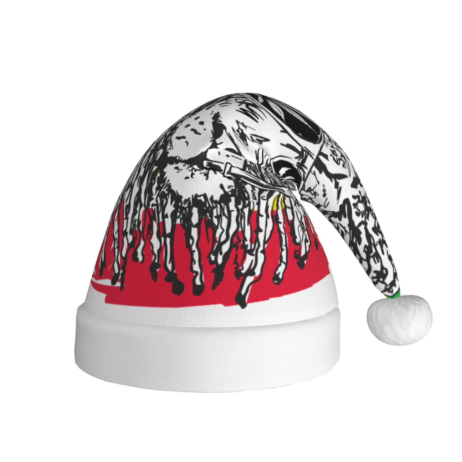 Adult Plush Santa Hat Rastafarian Subculture Lion Soft Fleece Christmas ...