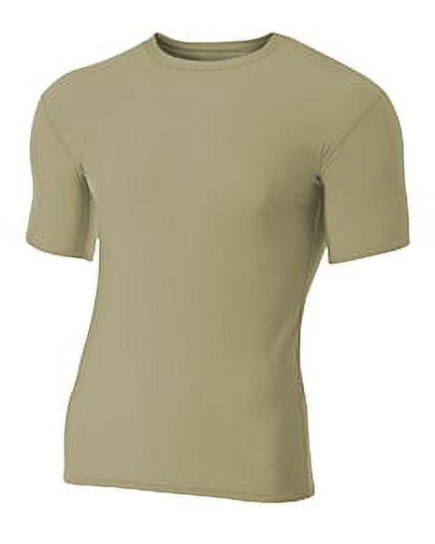 Adult Polyester Spandex Short Sleeve Compression T-Shirt - Walmart.com