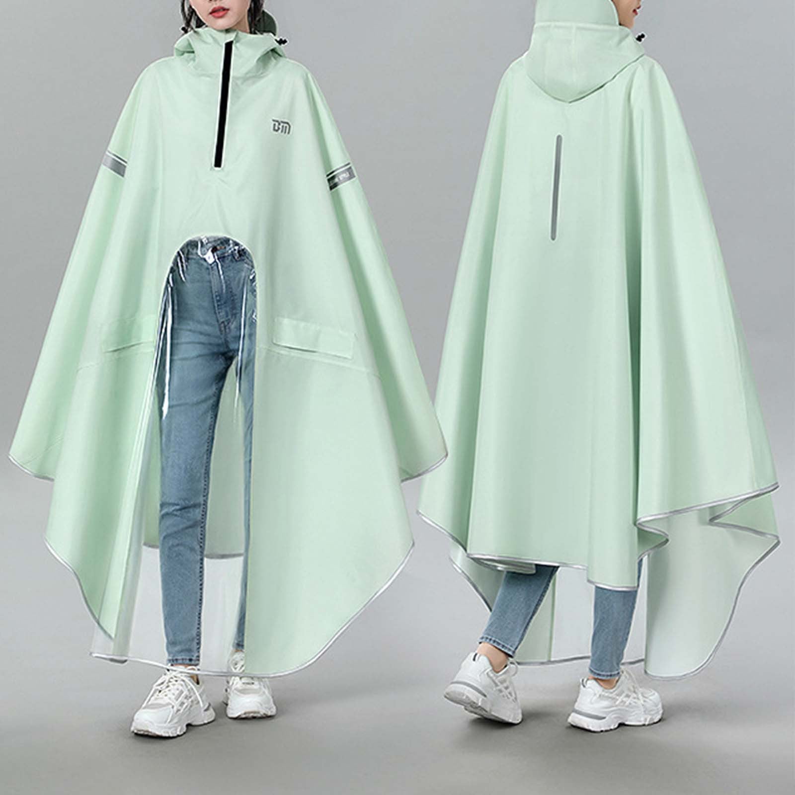 Adult Rain Poncho With Enhanced Thickness & Length For Extended ...