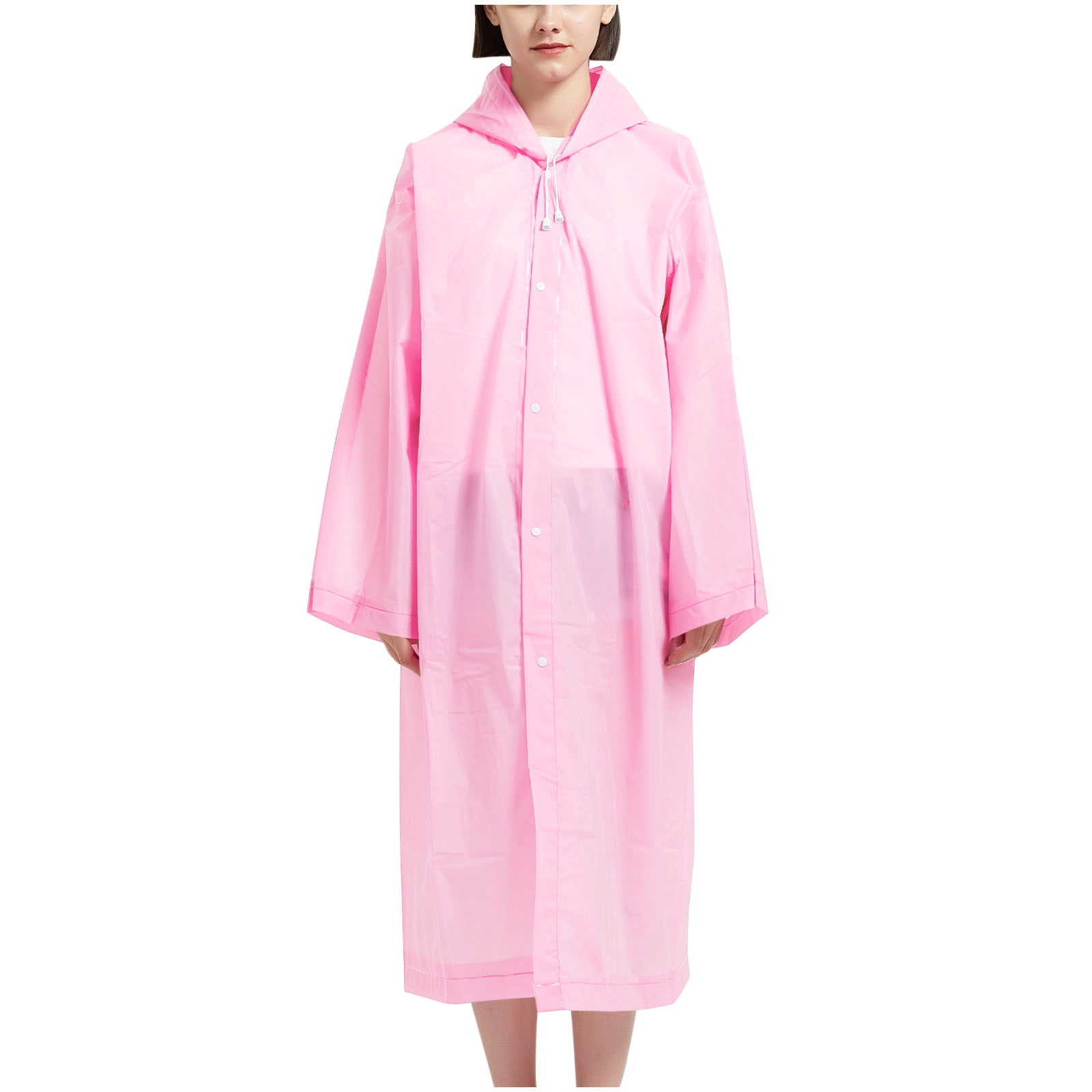 Adult Rain Poncho with Hood, Women Mens Poncho Waterproof, Poncho for ...