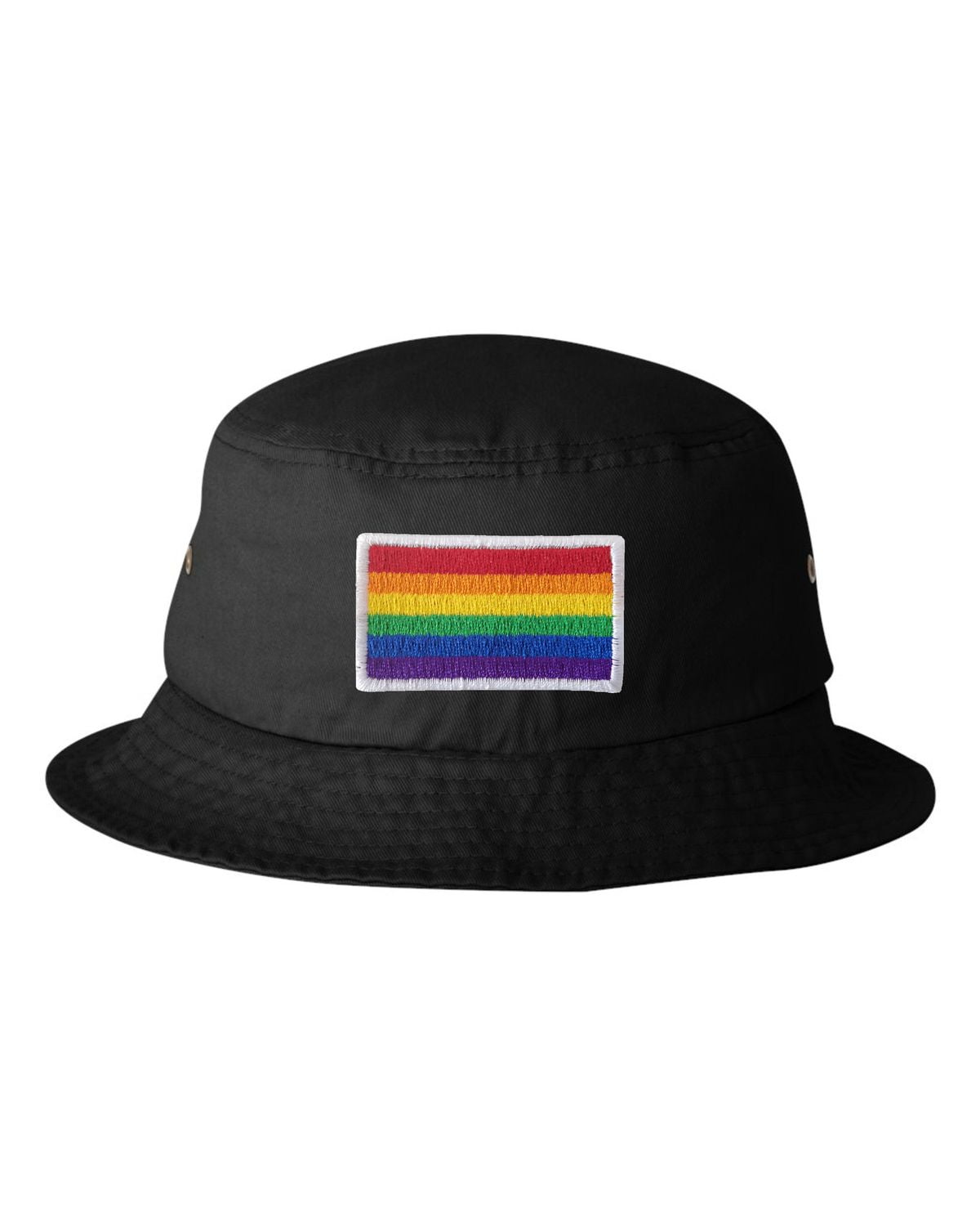 Adult Rainbow Gay & Lesbian Pride Flag Embroidered Bucket Cap Dad Hat ...