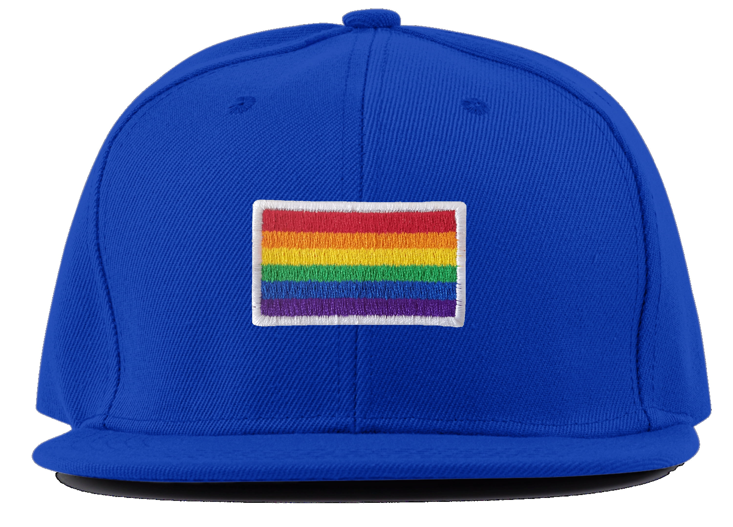 Adult Rainbow Gay & Lesbian Pride Flag Flat Bill Snapback Cap - Walmart.com
